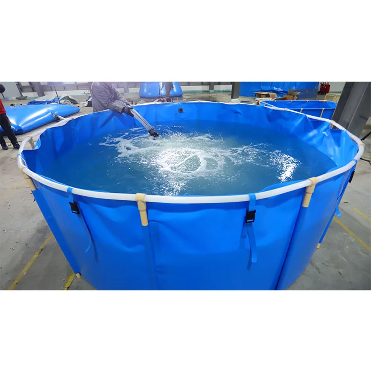 Durable PVC Tarpaulin Fish Ponds - Collapsible & Versatile