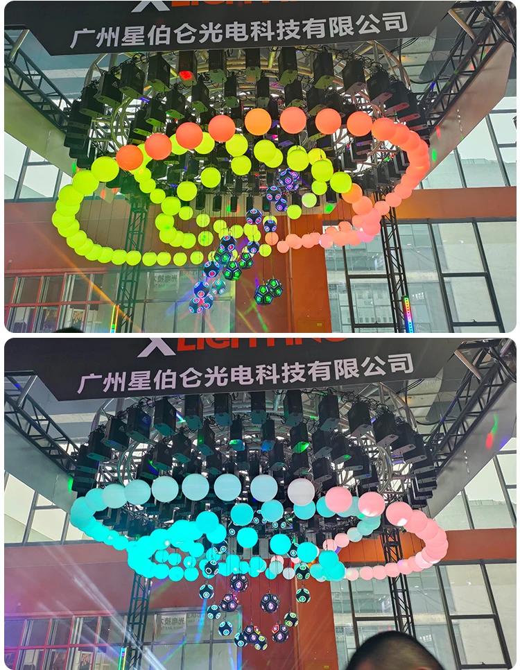 Xlighting Kinetic LED Light Ball - RGB Sphere Lifting Ball