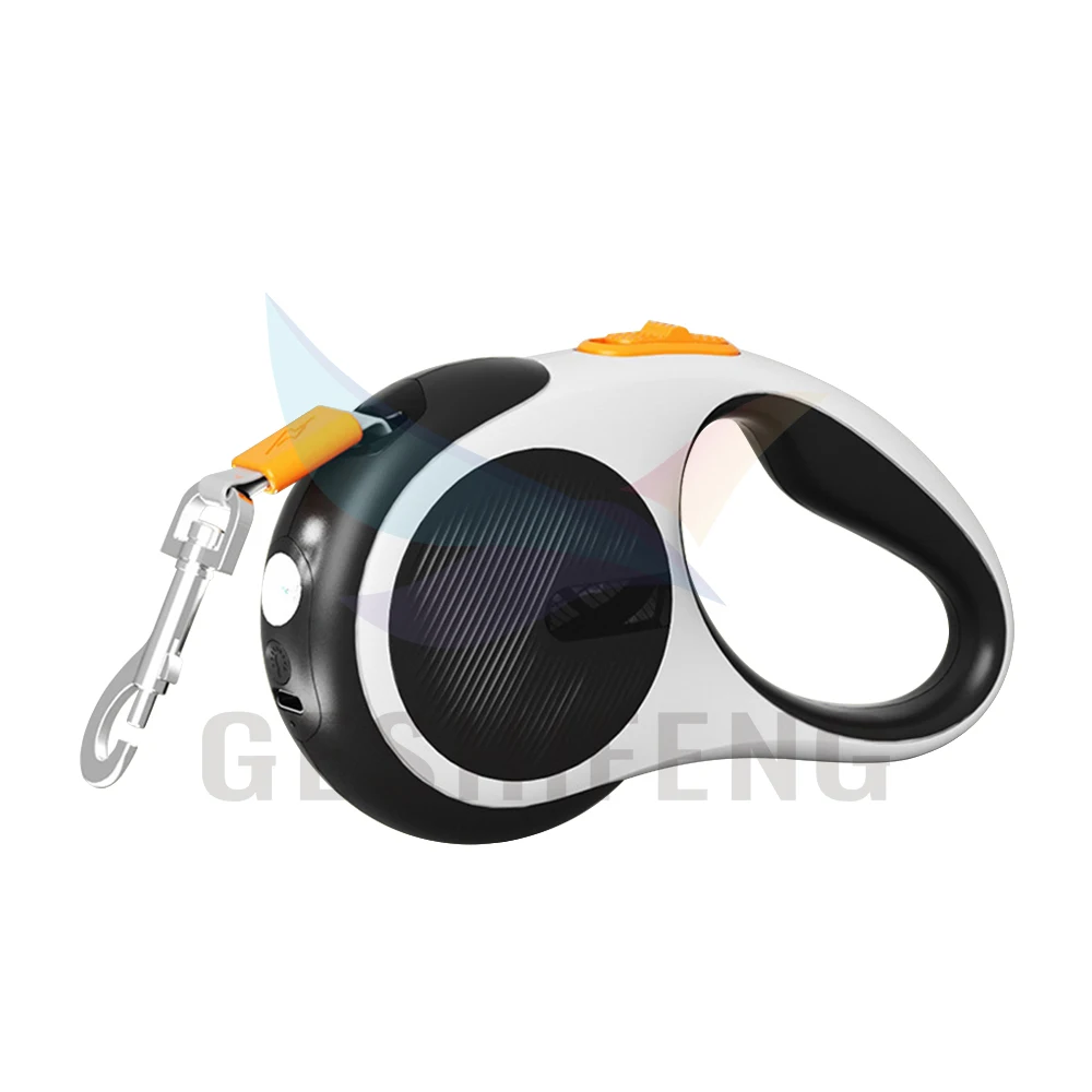 5 Meter Led Lighted Yellow Flexible Retractable Leash For Dog Cat - Buy ...