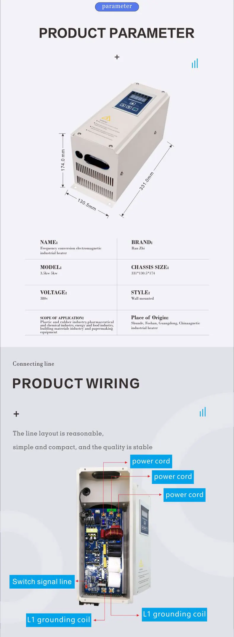 Wholesales High Quality Single Phase Electromagnetic Heating 220v ...