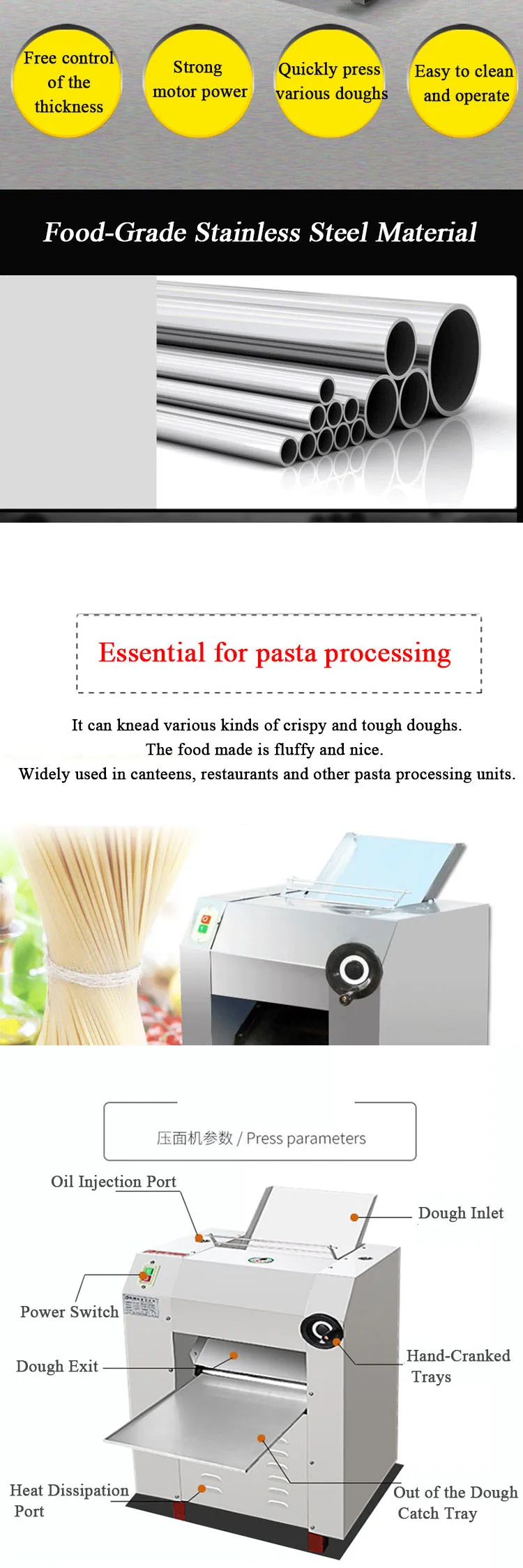 Small Automatic Chapati Pizza Croissant Flour Fondant Press Sheeter ...