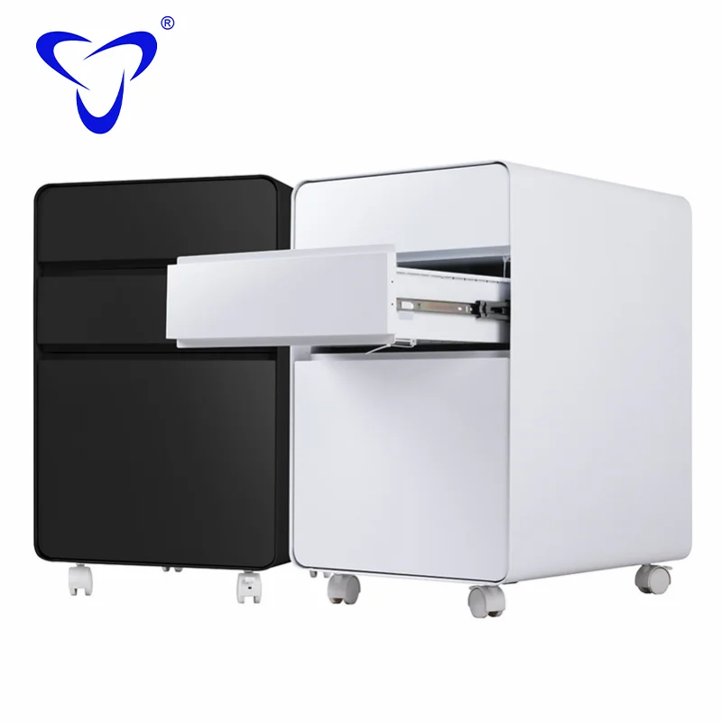 Vertical Movable Steel Filling Cabinets Mobile Drawer Cabinet Cupboard ...