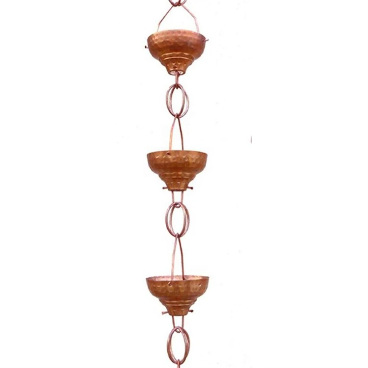Corten Steel Rain Chains - Stylish Garden Decor Solutions