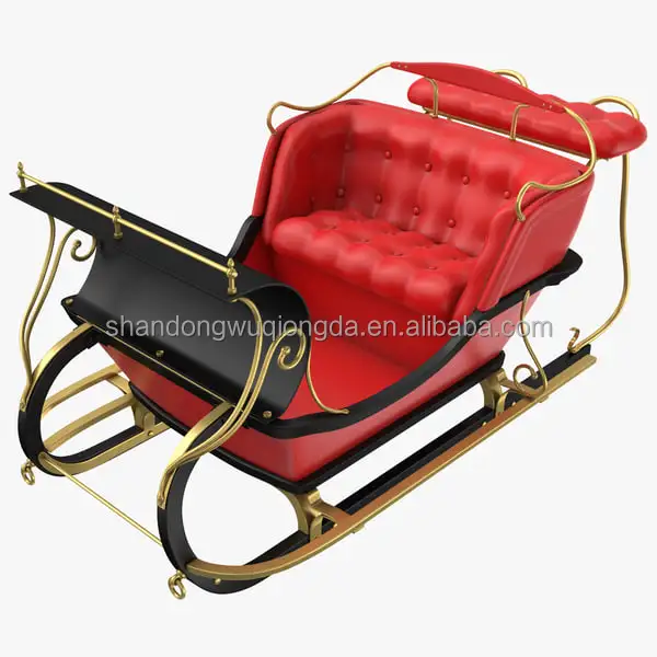 Customized Life Size Christmas Fiberglass Santa Sleigh for Mall Decor ...