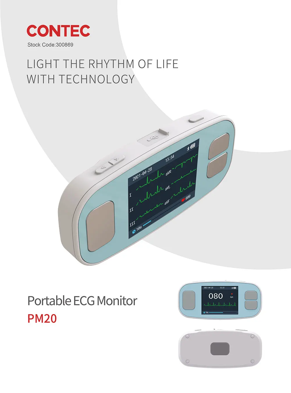 CONTEC PM20 ECG Machine - Portable Medical Diagnostic Tool