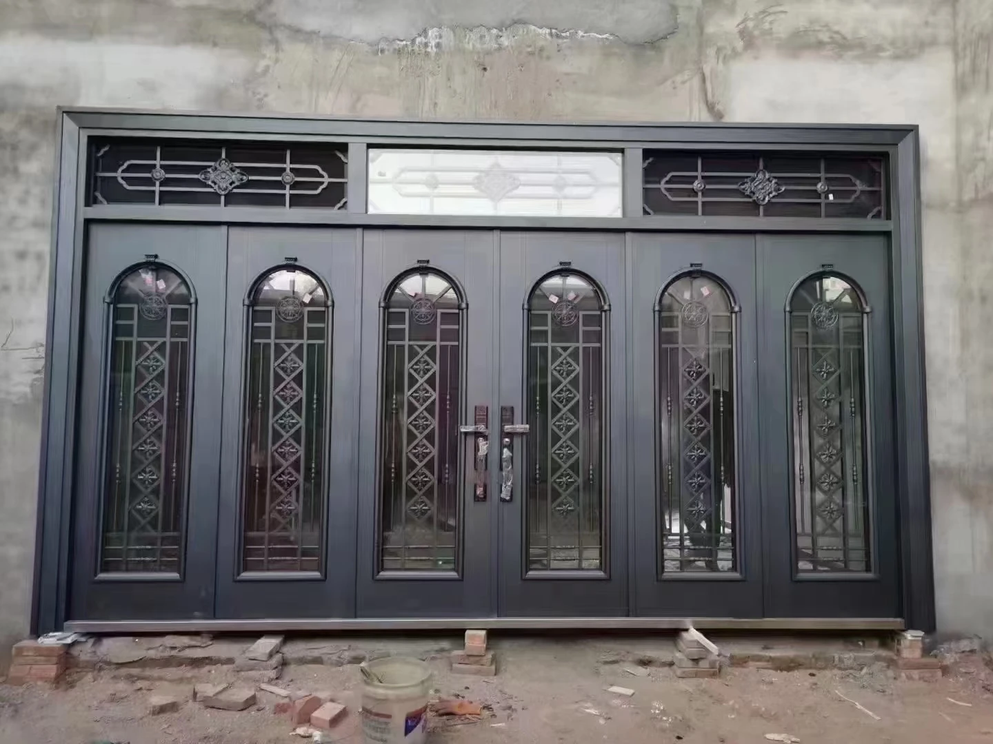Modern Exterior Main Gate Door Designs Front Iron Entry Doors Entrance ...