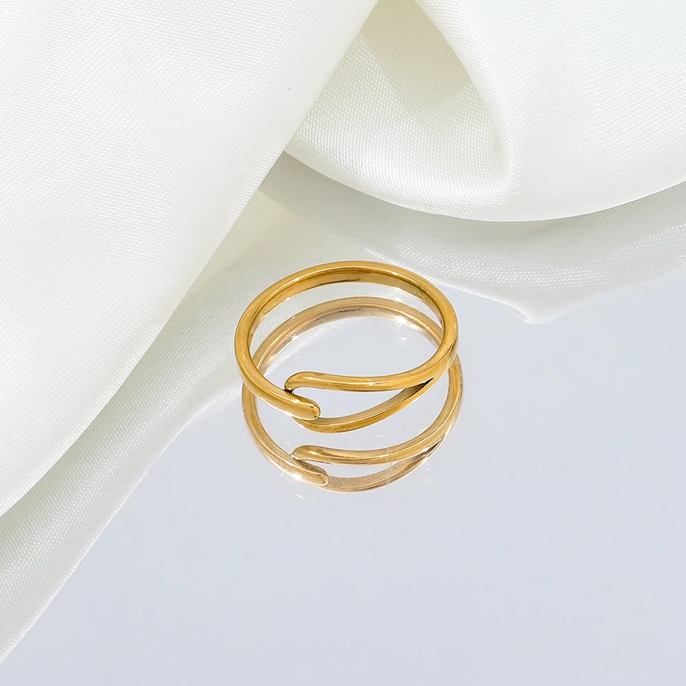 Shop Joolim High End 18K Gold Plated Stainless Steel Rings