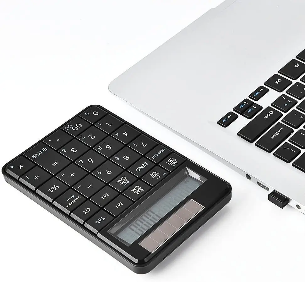 2.4G Wireless Keyboard Mini 2 in 1 with Calculator Display