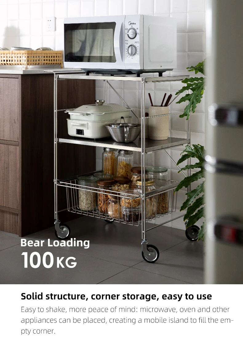 Shimoyama Stainless Steel 3 Tier Heavy Duty Commercial Grade Food ...