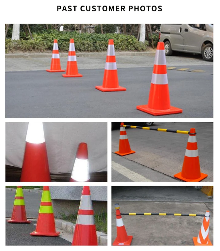 New Road Work Cones 90Cm Safety Sign Pe Traffic Cone Reflective Tape ...
