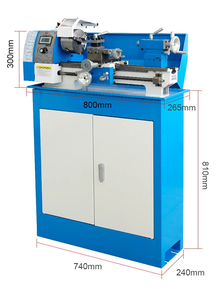 1000W 2024 Fusai FS400 Mini Metal Lathe - High Productivity