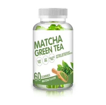 Premium Quality Matcha Green Tea Gummies Natural Tea Gummies Bear 60 ...
