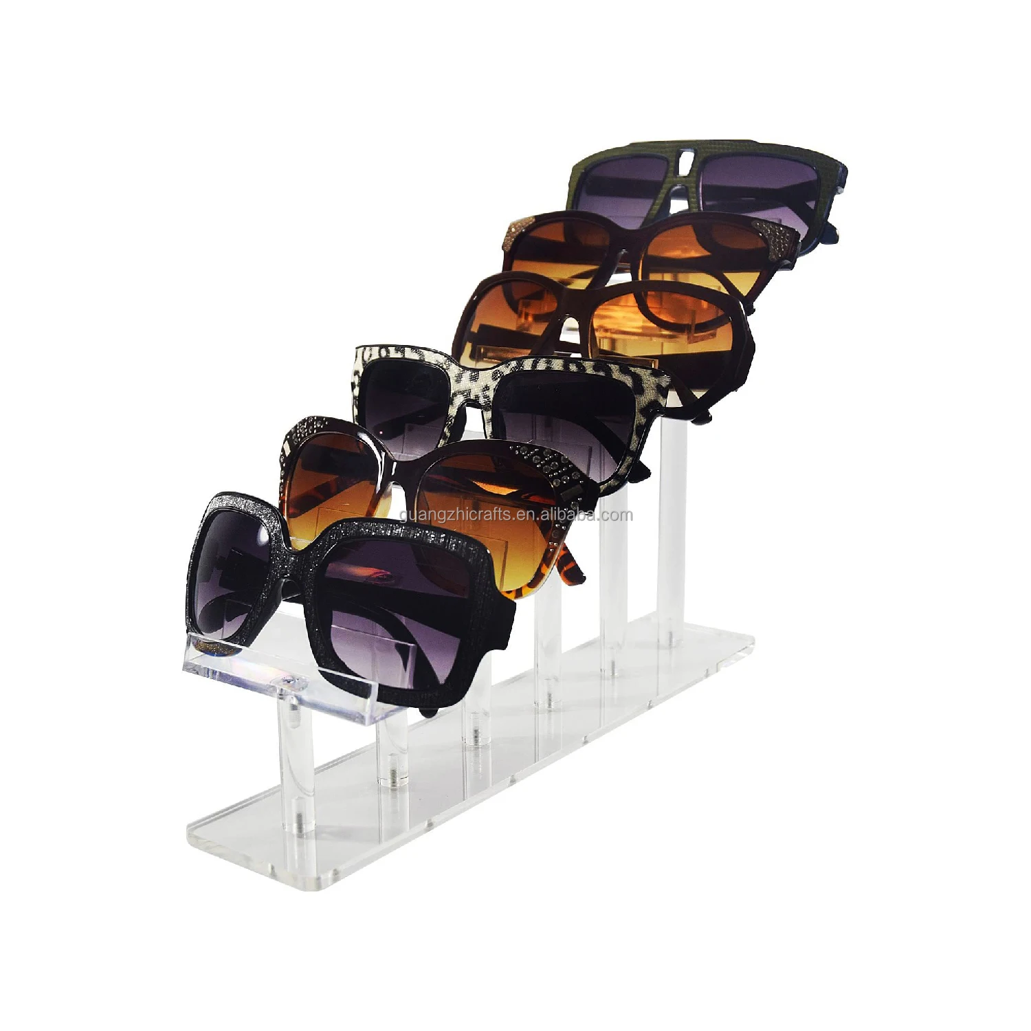 Multi Purpose Acrylic Sunglasses Display Holder 3 Tiers Acrylic ...