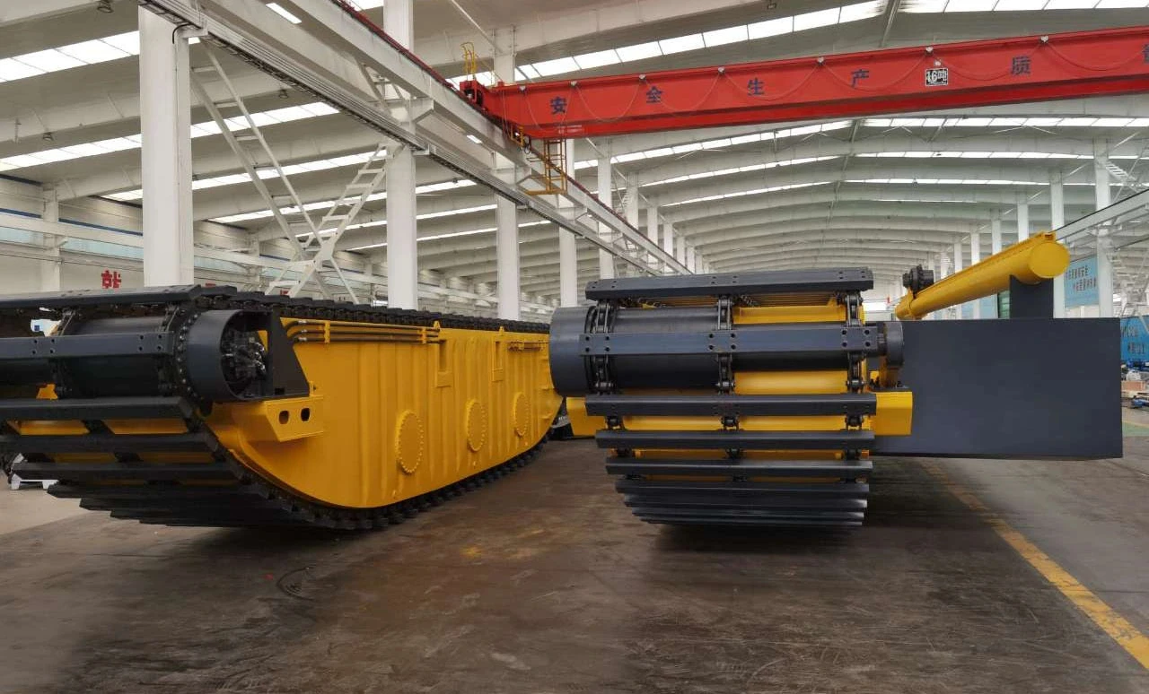 Customize Amphibious Excavator Undercarriage Pontoon Mechanical ...