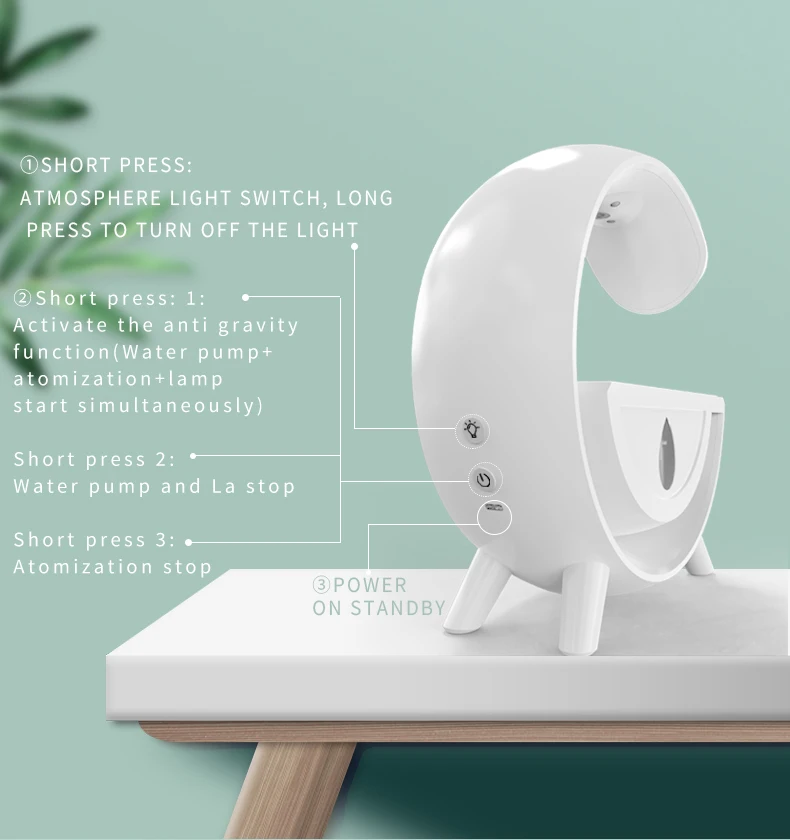 Anti Gravity Water Drop Aroma Diffuser - Yoga Humidifier