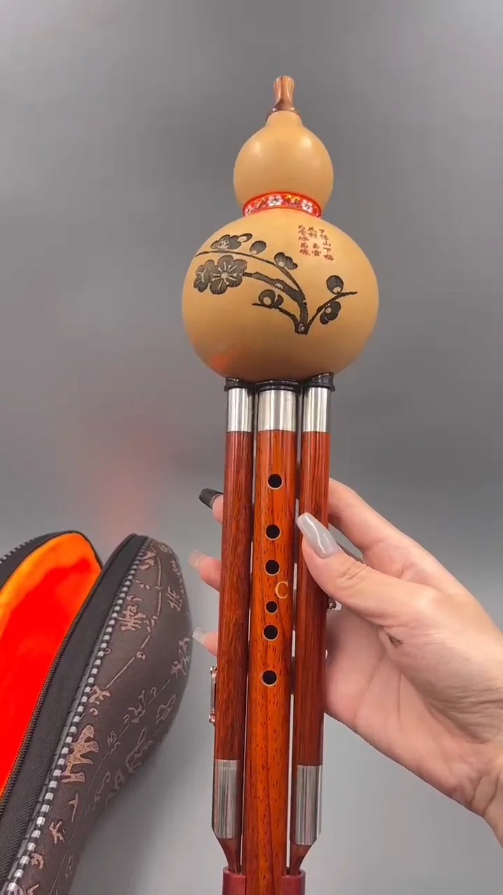 Chinese Traditional Instrument Hulusi Professional Performance C-key ...