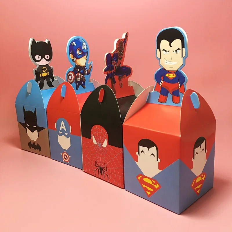 Superhero Candy Gift Boxes, Superhero Themed Party Supplies, Children's ...
