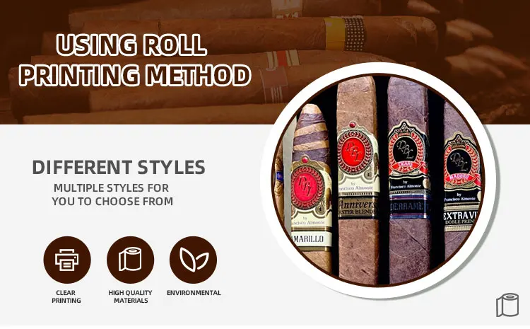 Custom Popular Cigar Bands Behike Cigar Accessories Gold Foil Emboss ...