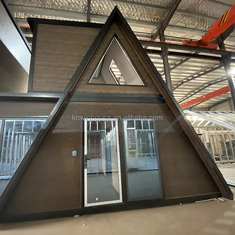 Luxury Modern Style Modular Glass Wooden Tiny House Prefab