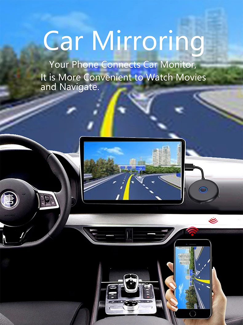 YouTube Mirroring Airplay DLNA TV Dongle with Full HD Mirascreen Miracast RK 3228A Chip 4G RAM ...