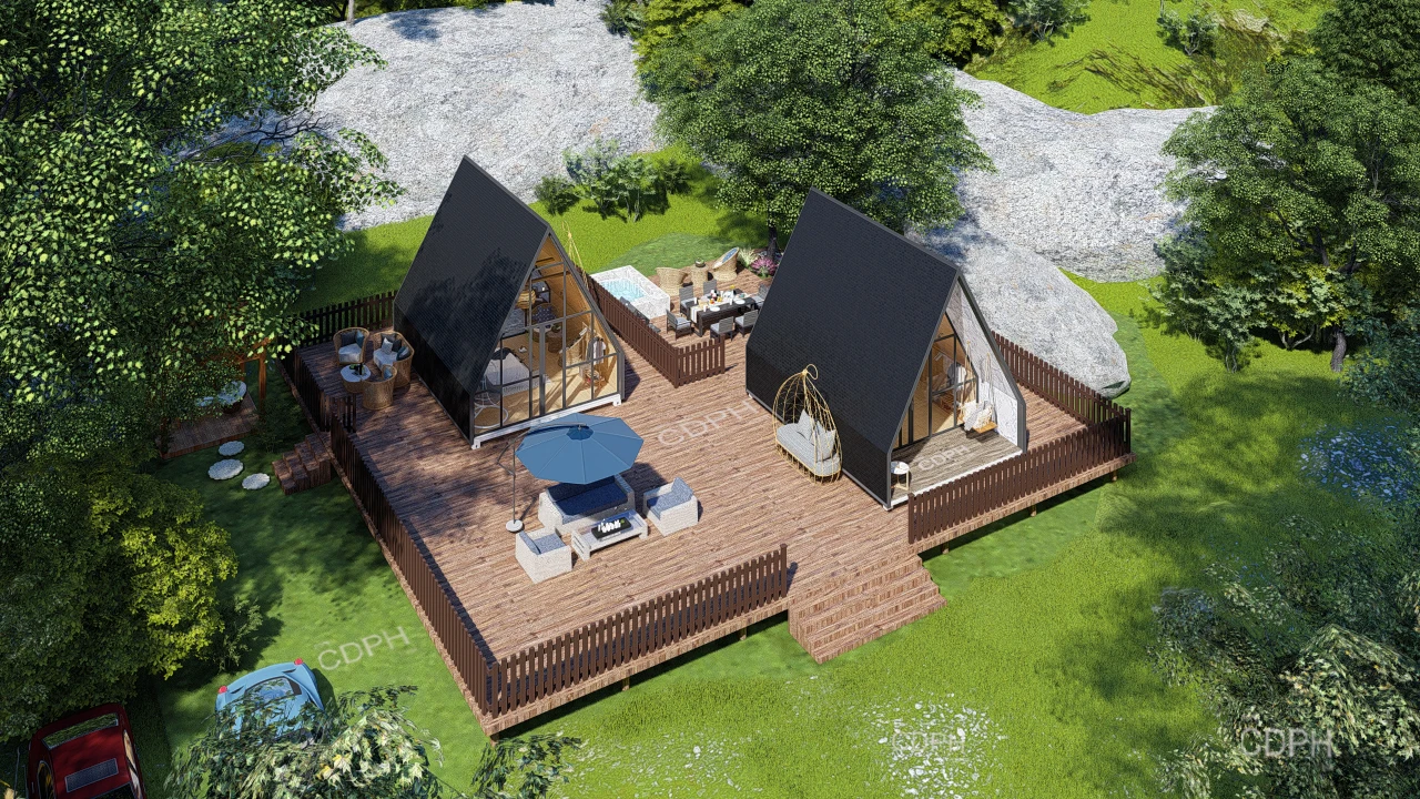 Airbnb Modular Triangular Casas Prefabricadas - Triangle House