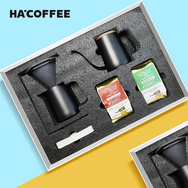 Customizable Premium Gift Box Outdoor Travel Drip Coffee Set with Pour ...