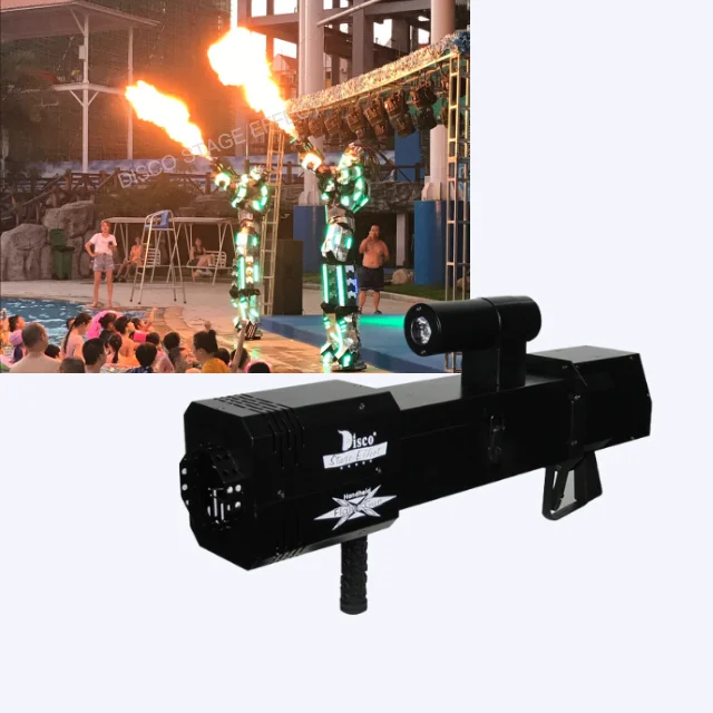 Portable DJ Club Stage Show Flame Thrower Projectors Effect Gun