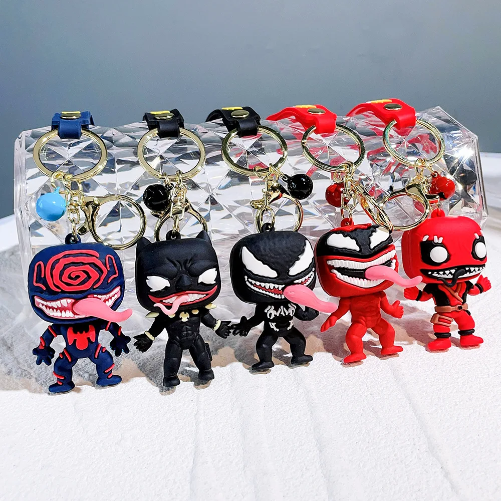Wholesale 3d Rubber Venom Cartoon Key Chain Pvc Silicone Fashion Venom ...