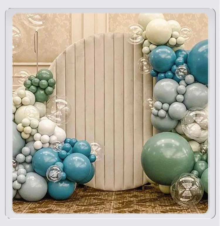 Removable Arch Fabric - 8ft Round Backdrop Pink Velvet Cover