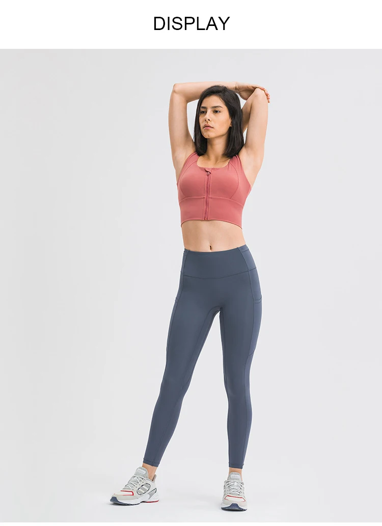 Sport Bh Custom logo Breathable Fitness Workout Bra Sweat-wicking Comfy Training Top High ...