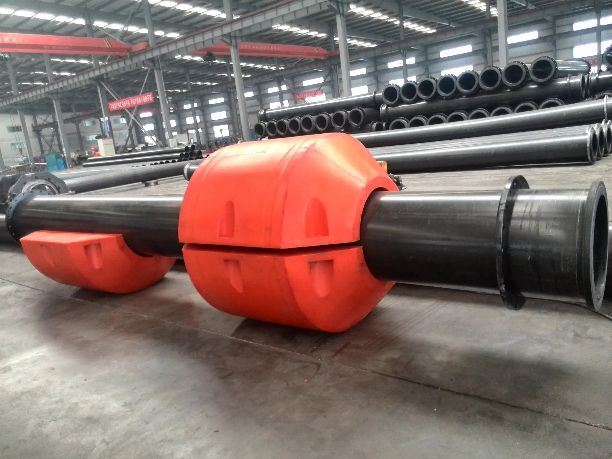 315mm Hdpe Rubber Steel Dredge Pipe Floating Buoy Floating Pipe - Buy ...