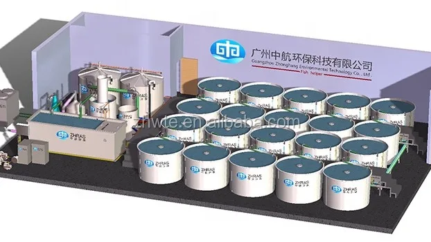 100 Tons High Density Ras Fish Hatchery Equipment For Indoor Fish ...