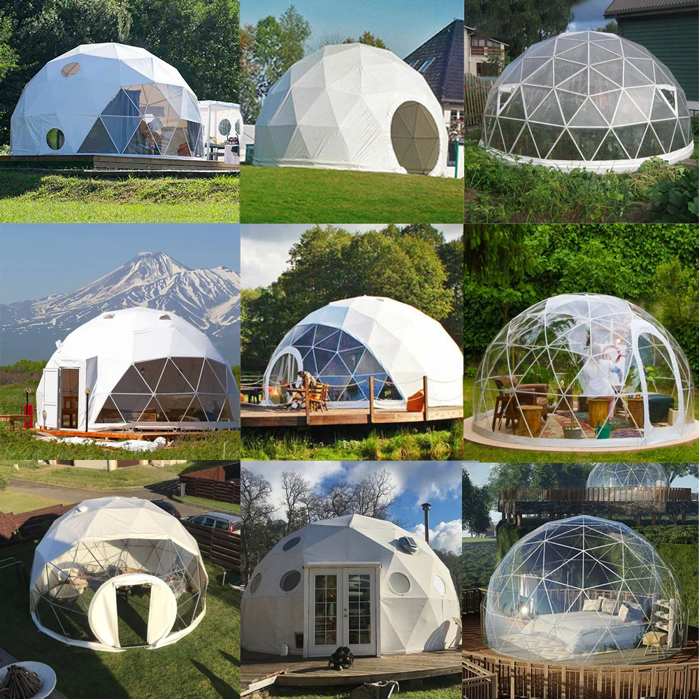 Geodesic Dome Tent 6m Diameter Winter Camping 4 Season Tent,Pvc Dome ...