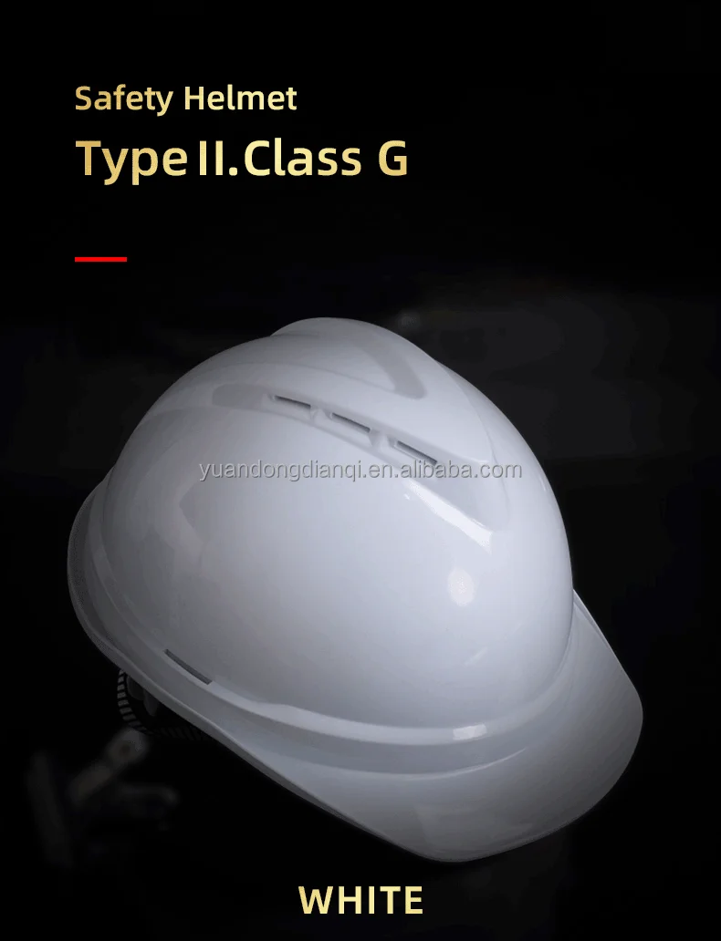 Type 2 Class G ABS Safety Helmets for Construction Workers
