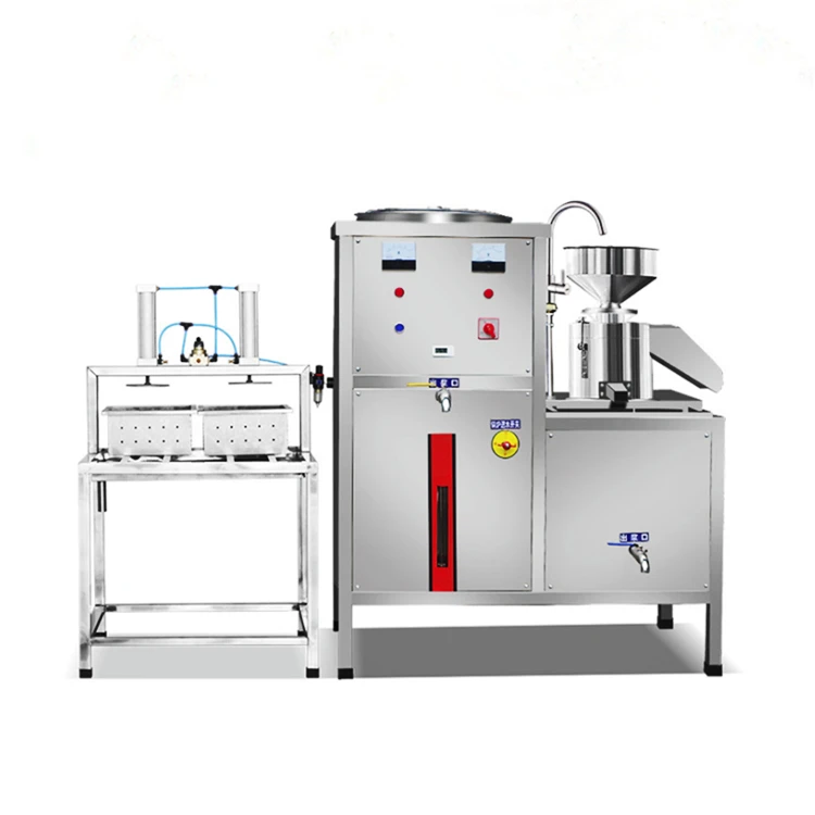 Manual/Gas Control Industrial Soy Milk Tofu Press Maker Production Line ...