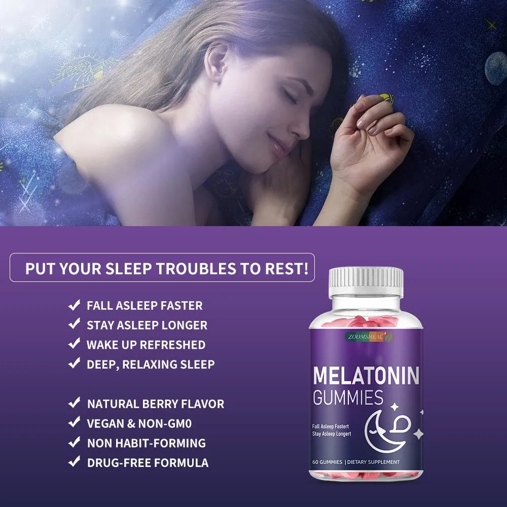 Wholesale Sleep Deep Aid Melatonina/melatonin Gummy Candy Vitamin B6 ...