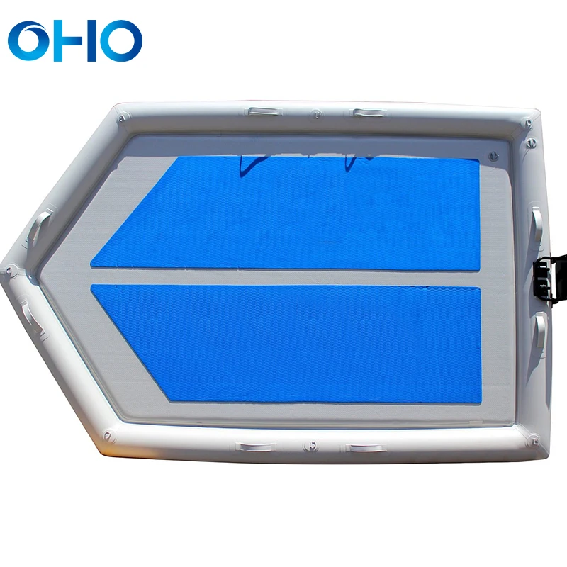 Oho Newly 3 4 5 People Inflatable Dwf Floating Dock Platform For Water ...
