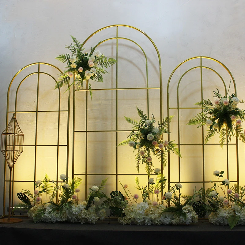 Wedding Iron Stage Backdrop Wedding Centerpieces For Wedding Decoration ...