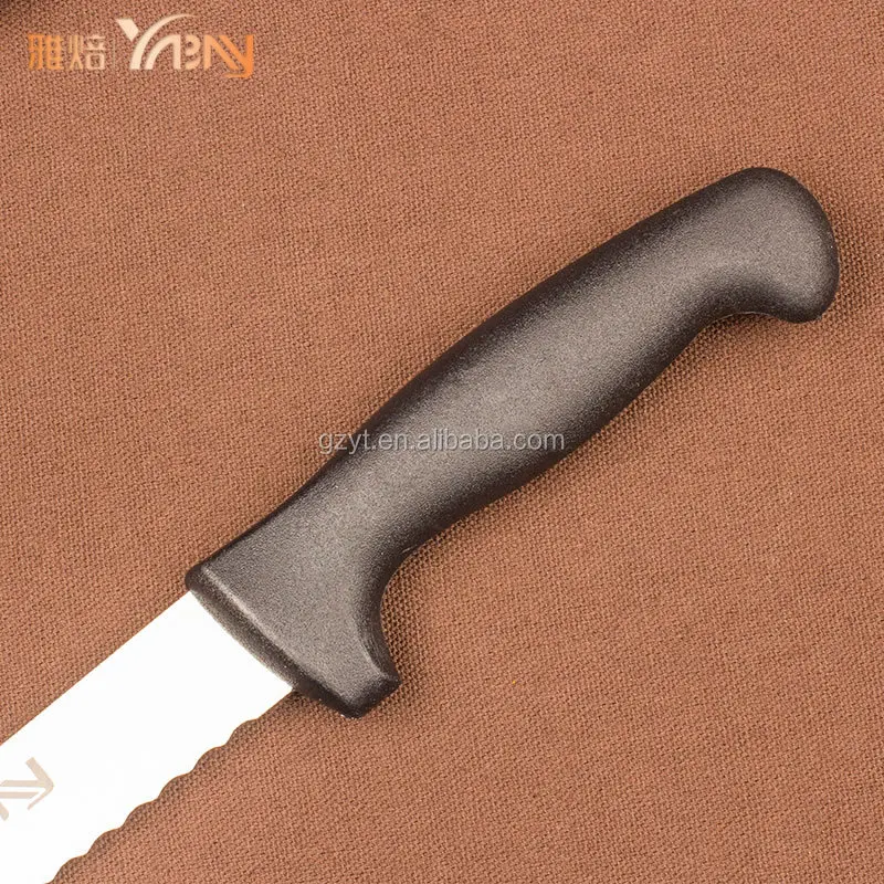 Wholesale Stainless Steel Cake Bread Knife with Plastic Handle Kitchen ...