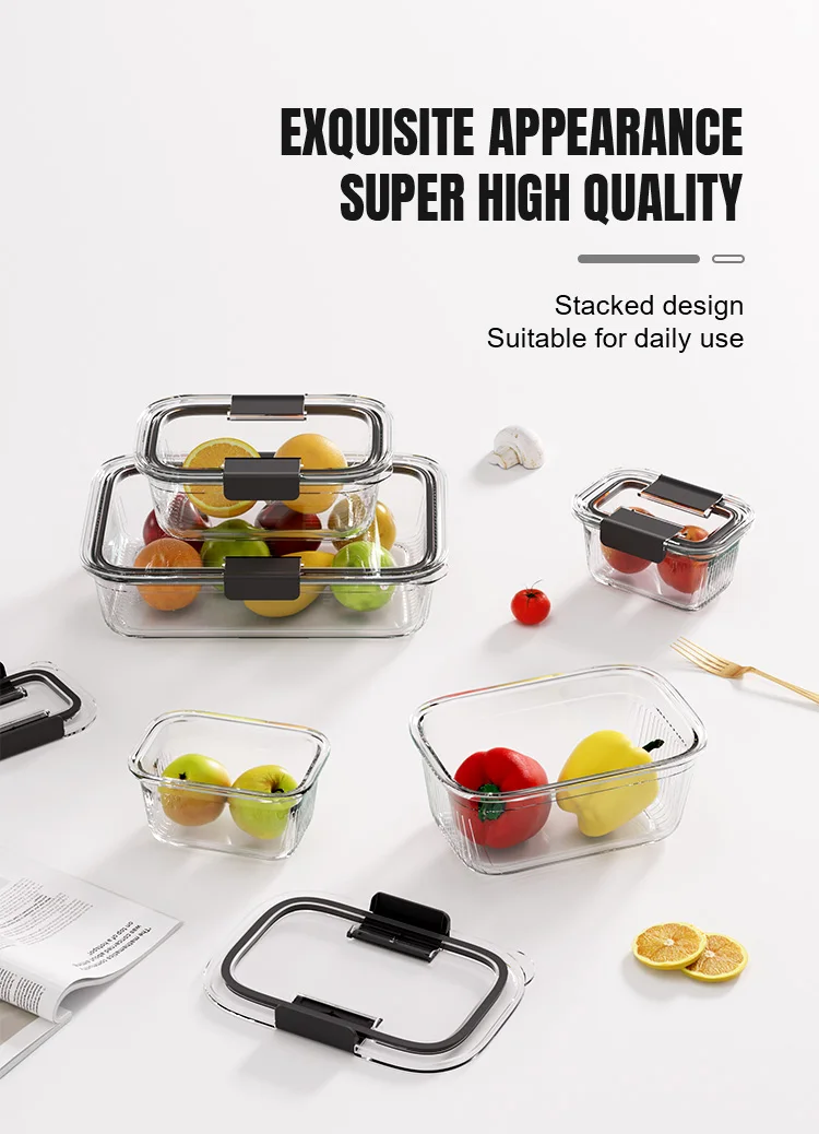 LINUO NEW Design Vertical Stripe Glass Food Containers Stripe Glass ...