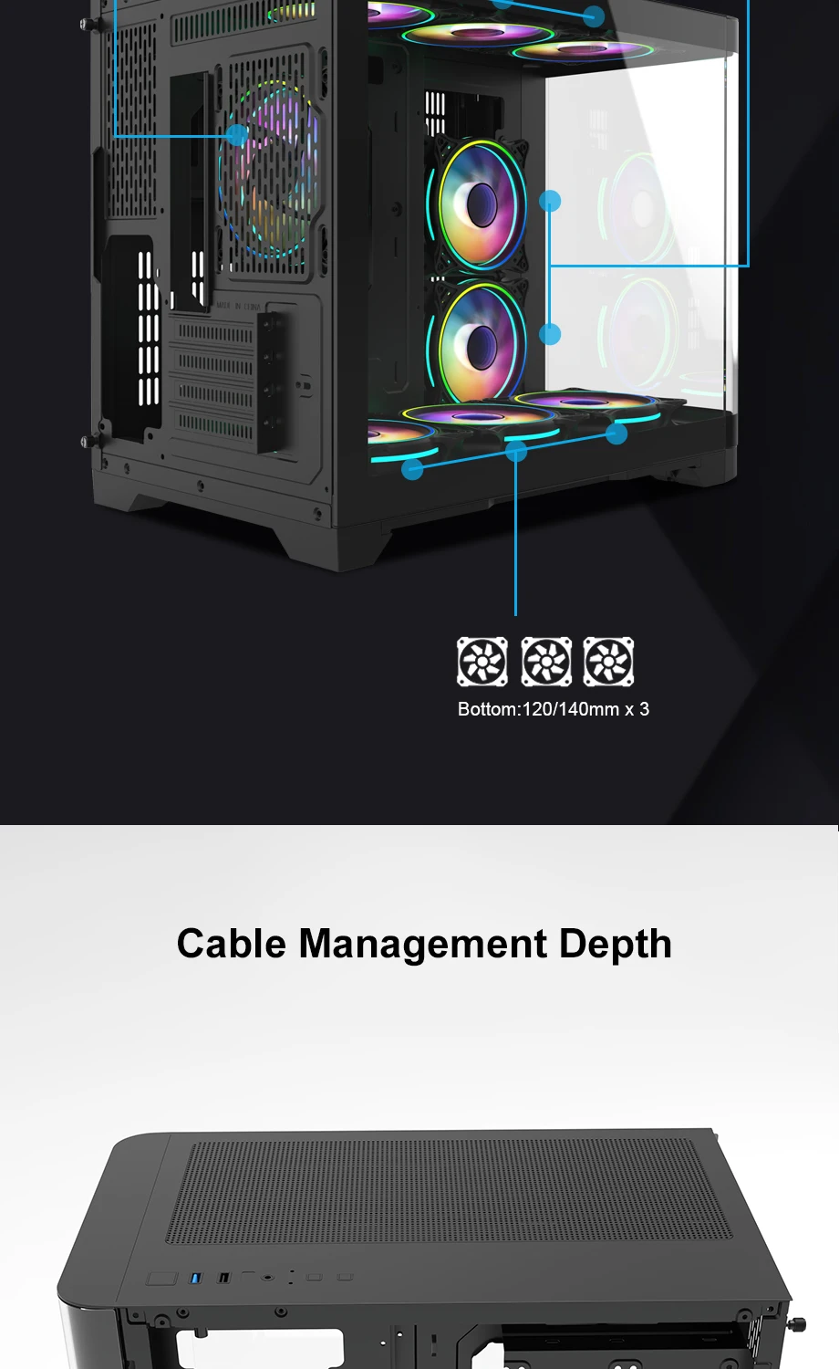 Shop Our Factory Price New Trend PC Case with Curved Glass
