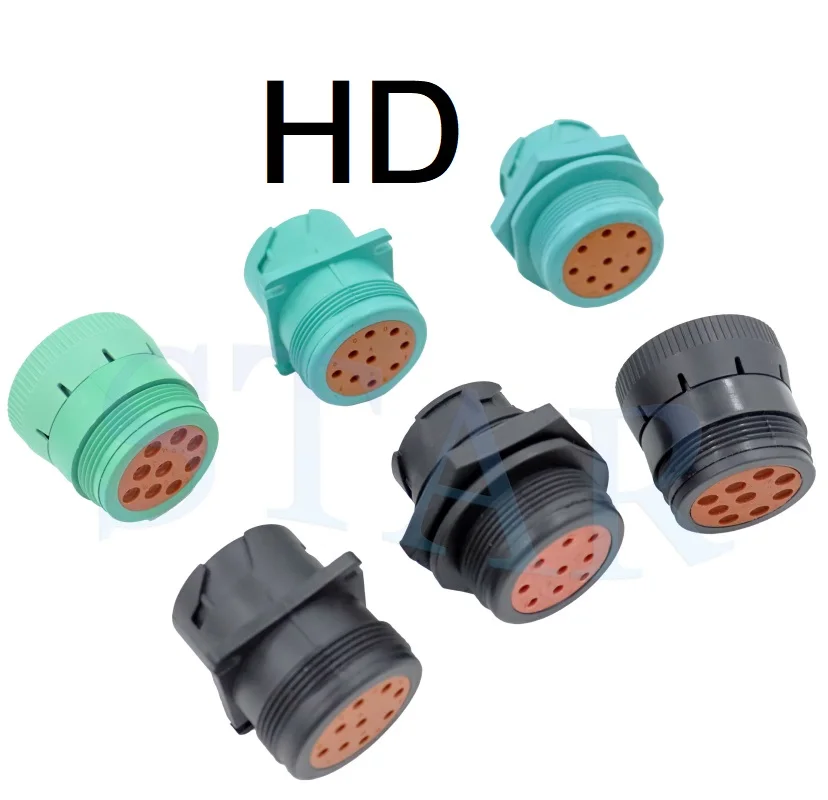 6 Pin Black DEUTSCH DT13 Series Right Angle DT PCB Header DT Connector ...