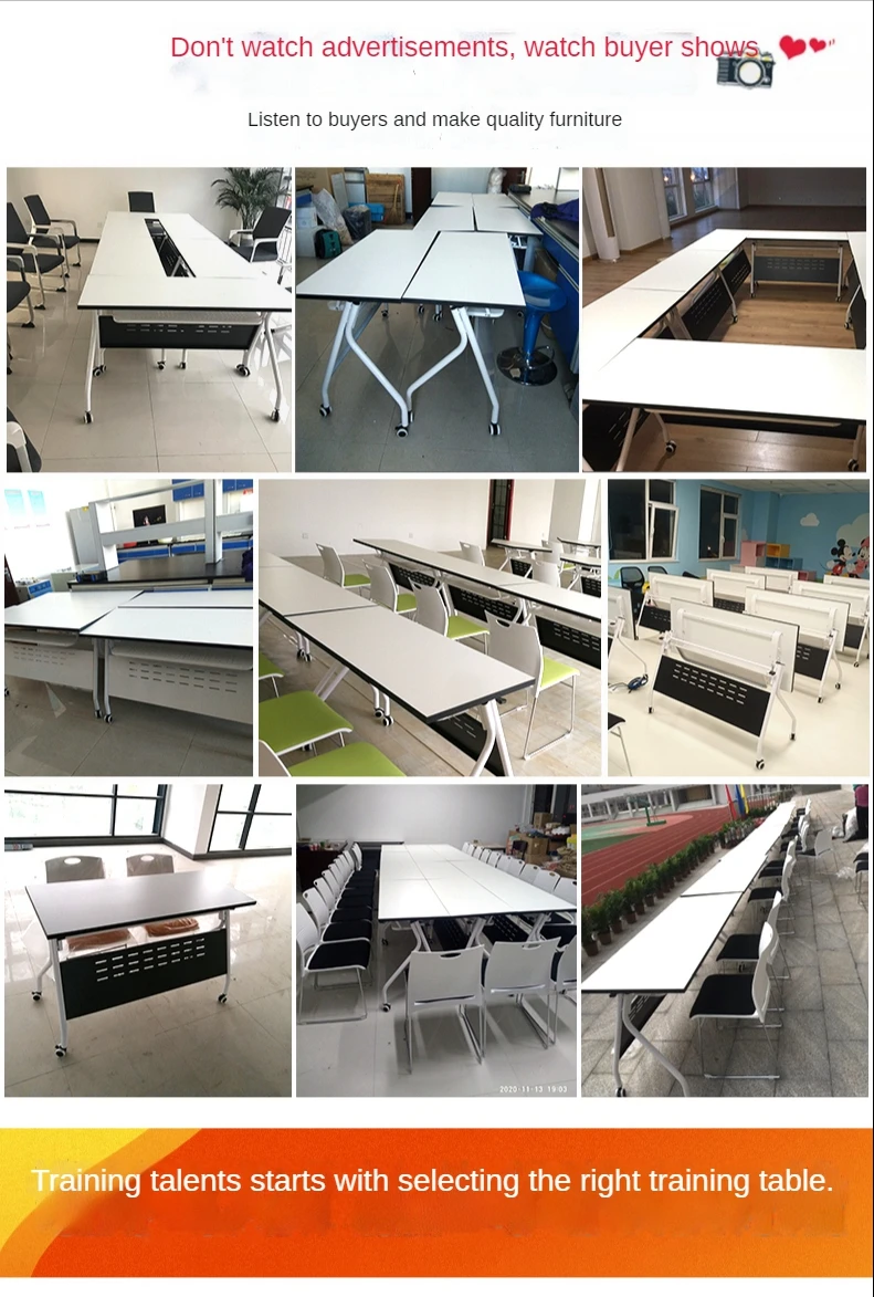 Modular Foldable Office Table - Ideal for Training & Meetings