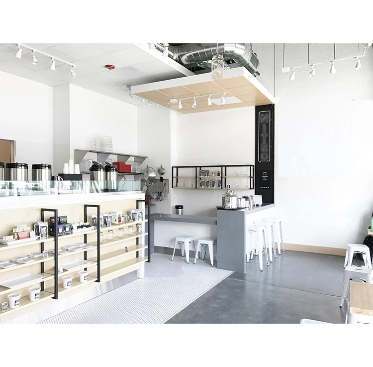 Customized Cafe Shop Interior Design Shopping Mall Bakery Store Kiosk ...