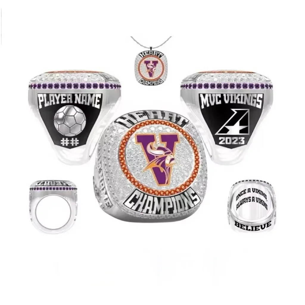 custom Championship Ring Most Valuable Player Gold Award Rings for team ...