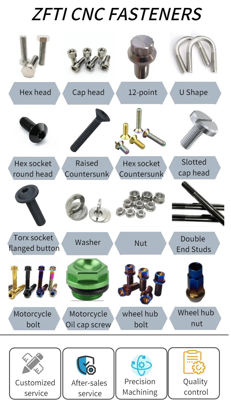 Zfti Din912 Grade 5 Titanium Hexagon Socket Head Cap Screw With Flange ...