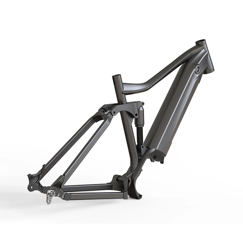 Aluminum Bafang M500 Full Suspension Mountain Ebike Frame