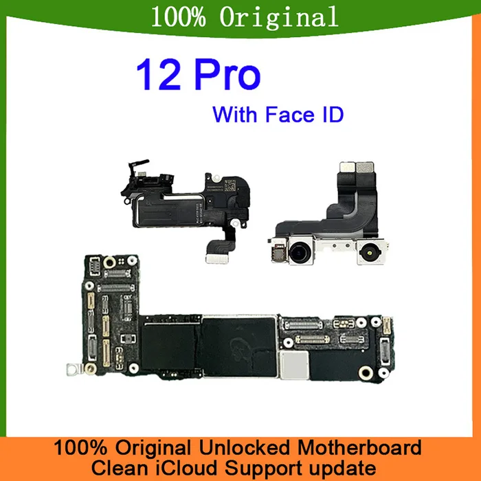 iPhone 13 Pro Max Motherboard with Face ID - 128G, Used Mainboard, 3 ...
