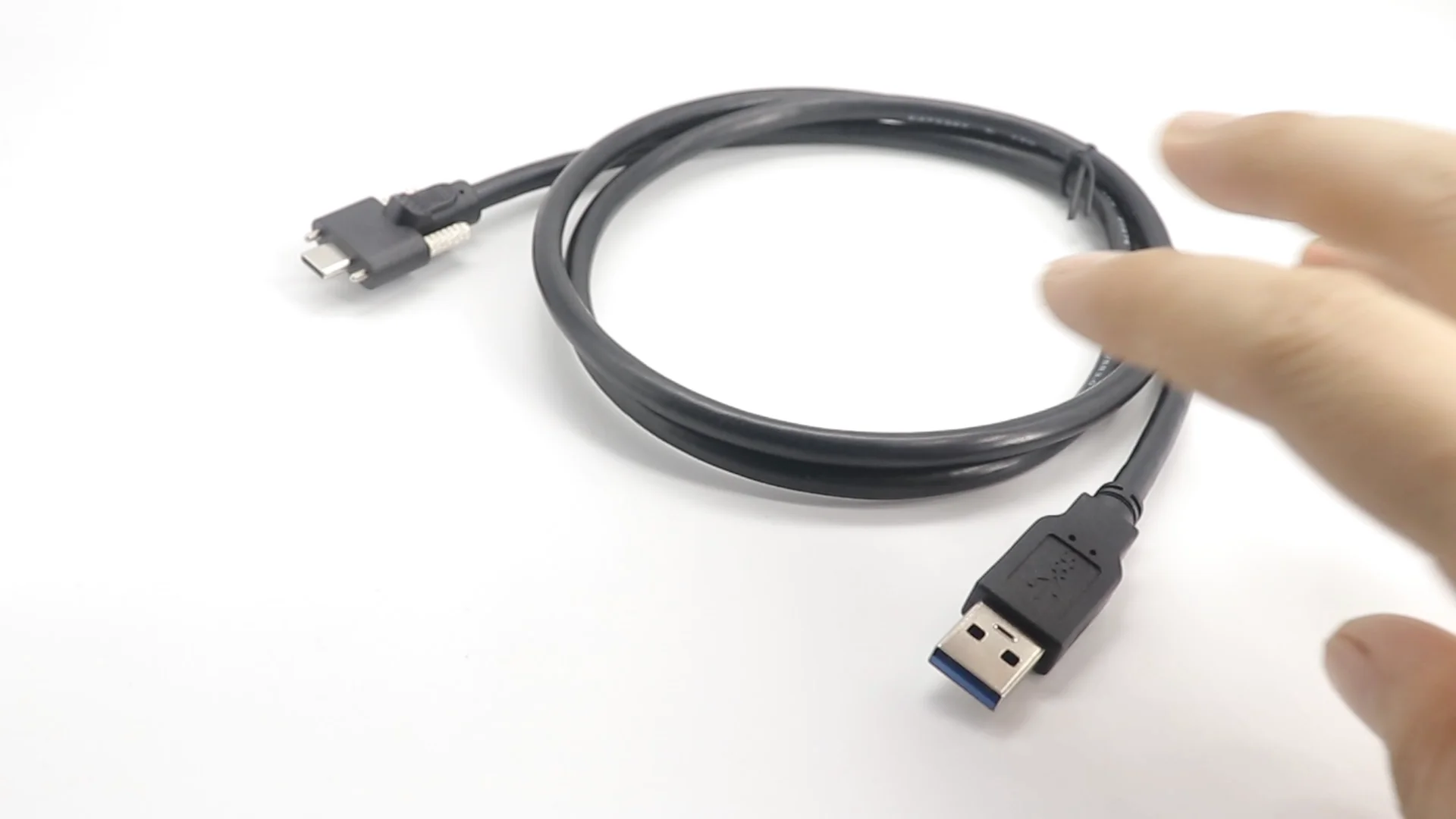 Usb 3.0 A To Type C Printer Cable With Screw Lock Usb3.0 Panel Mount ...