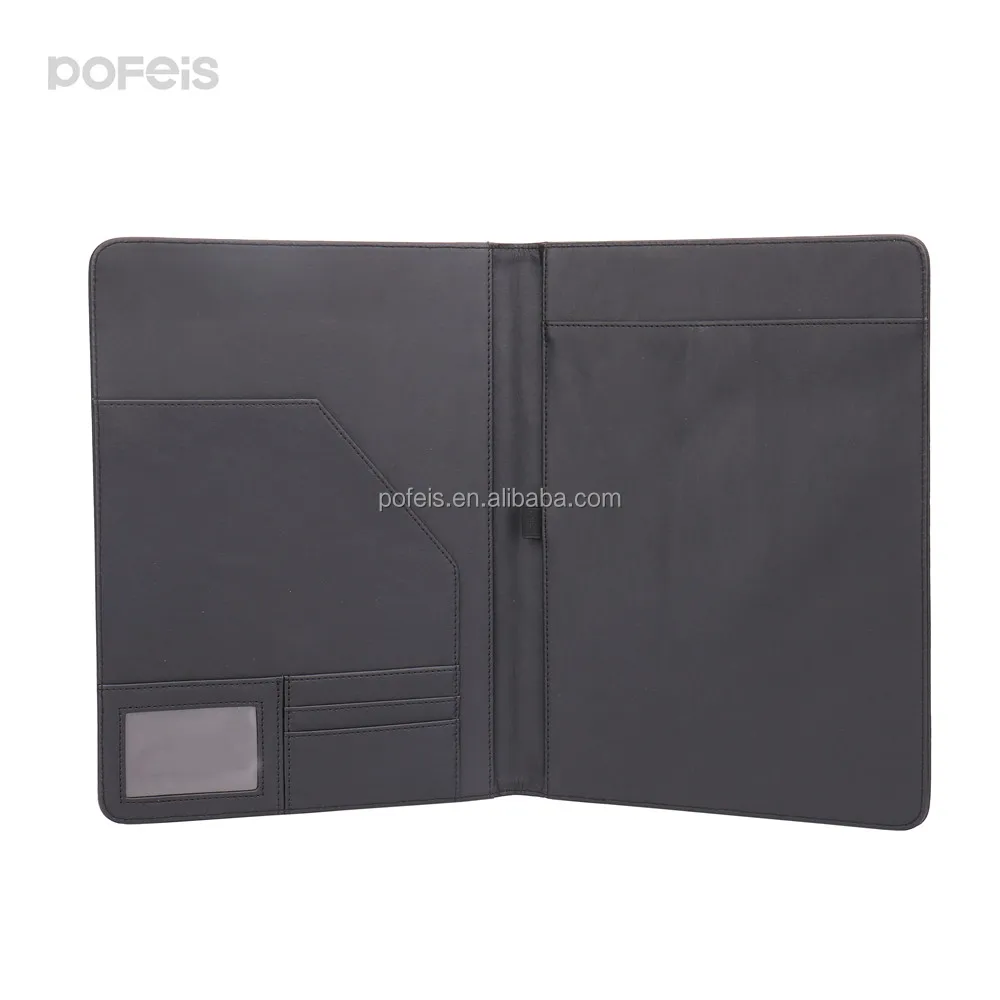 Wholesale Size Logo Pu Leather Presentation Custom A4 File Folder With ...